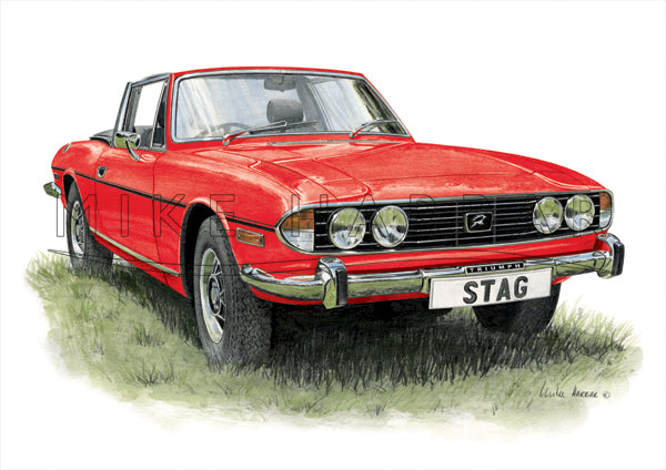 Triumph Stag – Classic Lines Artist